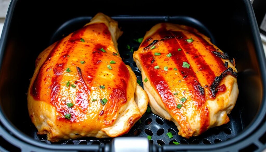 Air Fryer BBQ Split Chicken Breast Recipe